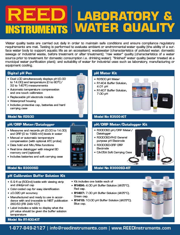 Lab & Water Quality | REED Instruments
