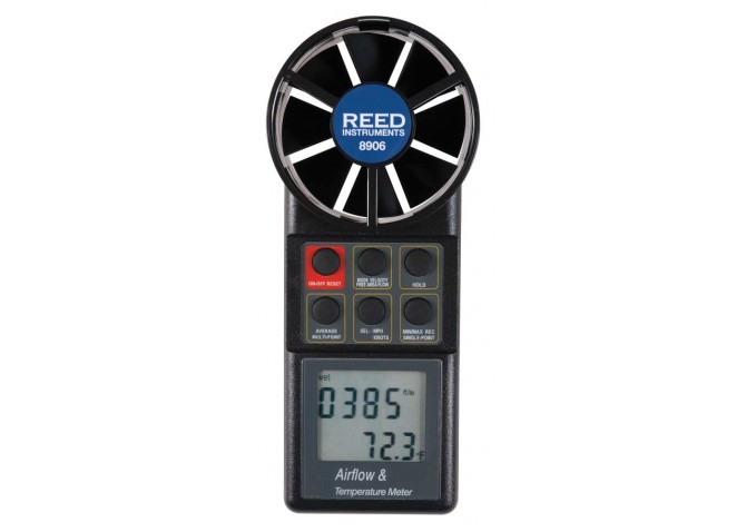 REED 8906 Vane Thermo-Anemometer with Air Volume