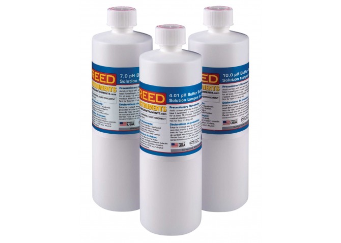 REED R1400-KIT pH Buffer Solution Kit, 4.01, 7.00 and 10.00 pH