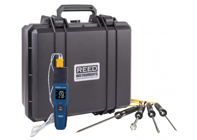 REED R1640-KIT2 Data Logging Smart Series Thermocouple Thermometer with ...