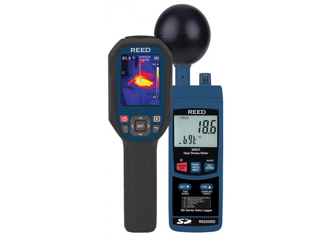 REED R2160-KIT2 Thermal Imaging Camera and Heat Stress Meter Kit