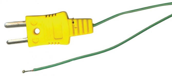REED R2503 Beaded Thermocouple Wire Probe, Type K, -58 to 500°F (-50 to ...