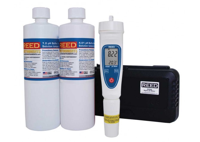 REED R3500-KIT pH Meter and 4pH/7pH Buffer Solution Kit