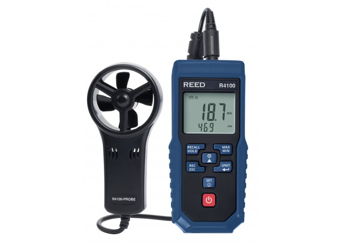 REED R4100 Vane Thermo-Anemometer with Air Volume