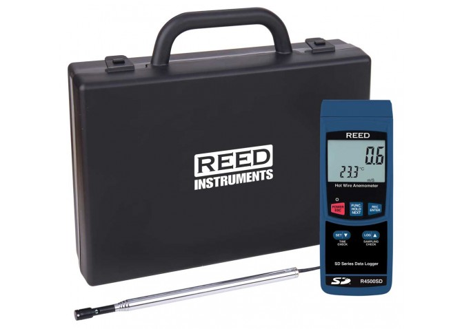 REED R4500SD Data Logging Hot Wire Thermo-Anemometer