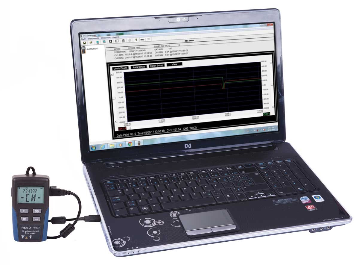 REED R5003 AC Voltage/Current Datalogger