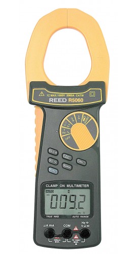 REED R5060 2000A True RMS AC/DC Clamp Meter
