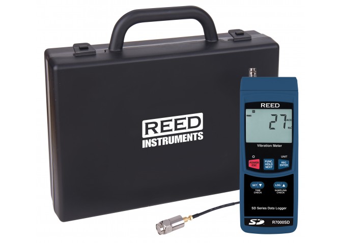 REED R7000SD Vibromètre avec enregistrement de données