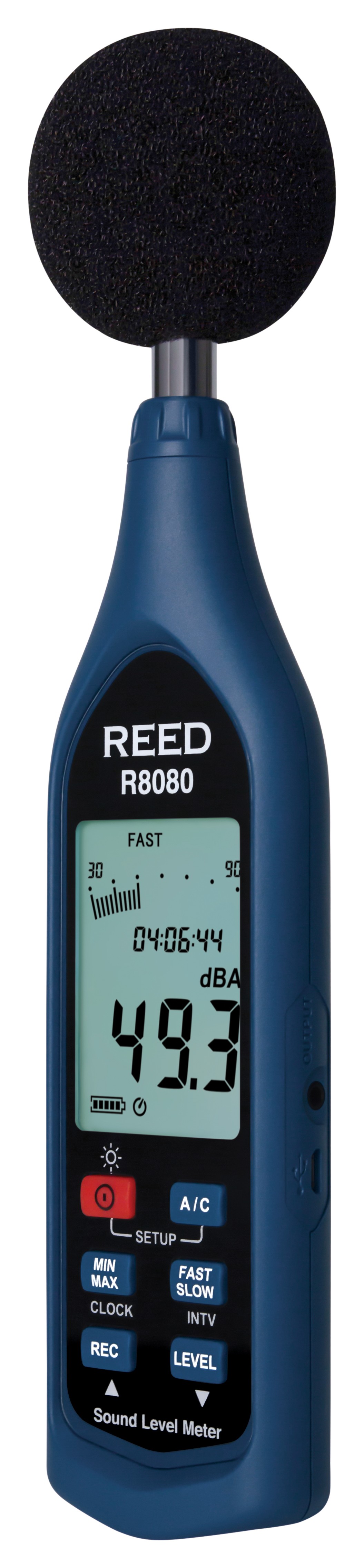 REED R8080 Data Logging Sound Level Meter with Bargraph