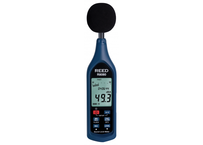 REED R8080 Data Logging Sound Level Meter with Bargraph
