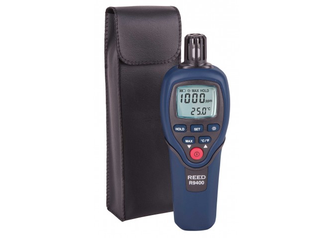 REED R9400 Carbon Monoxide Meter with Temperature