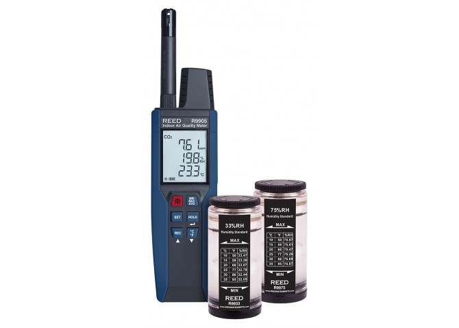REED R9905-KIT Data Logging Indoor Air Quality Meter with Humidity ...