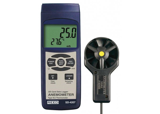 REED SD-4207 Data Logging Vane Thermo-Anemometer
