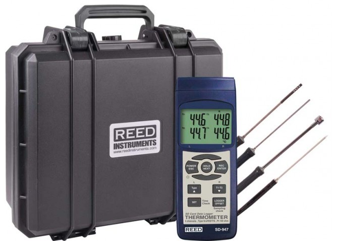 REED SD-947DELUXE Data Logging Thermometer Kit